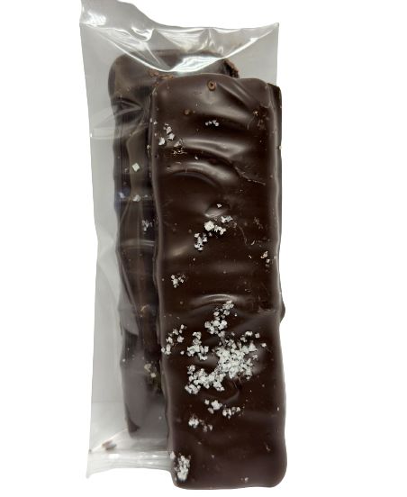anDea Chocolate | Dark Chocolate Sea Salt Caramel Bar Cello Wrapped ...