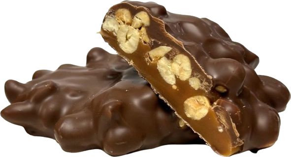 anDea Chocolate | Giant Milk Chocolate Peanut caramel Patty - 22 ...