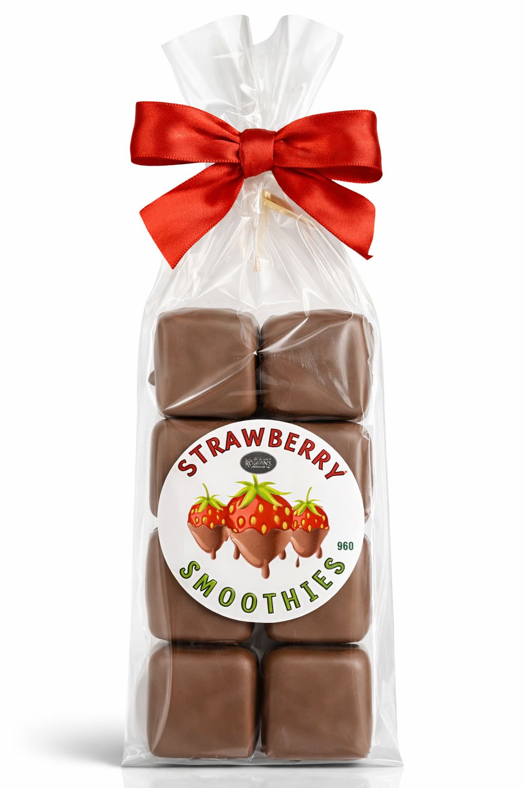 anDea Chocolate | Strawberry Smoothies 8pc Gift Bag - 12/Case | H48456