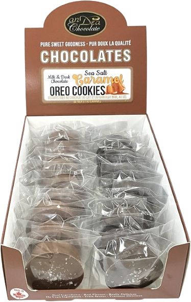 anDea Chocolate | Chocolate Oreo Cookie - Milk & Dark Caramel Sea Salt ...