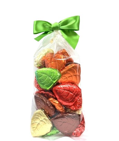 anDea Chocolate | Pure Milk Chocolate Fall Leaves Gift bag - 12ct | H60123