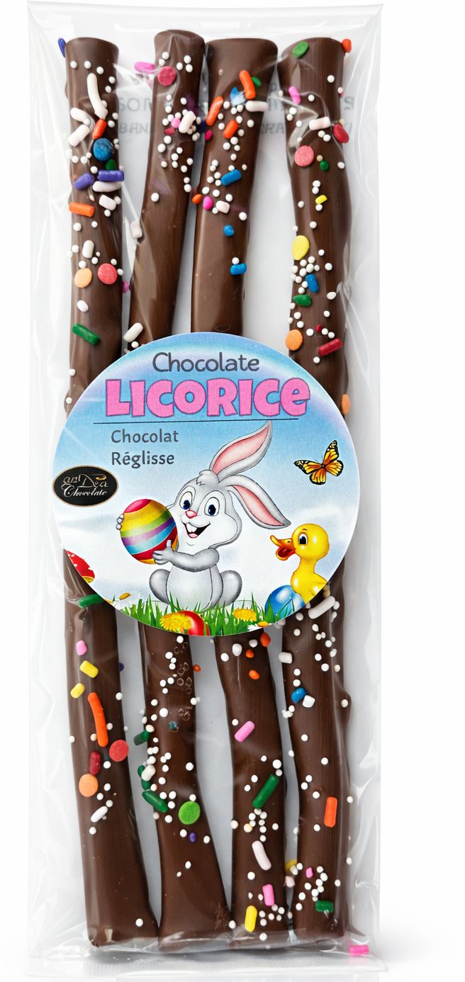 anDea Chocolate | Easter Chocolate Covered Licorice • Buy 12-4Pc Packs ...