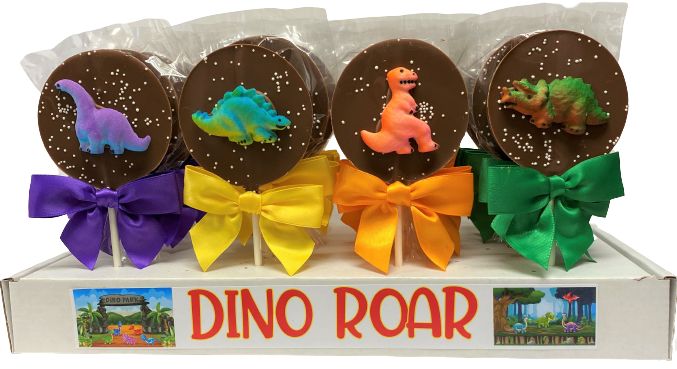 anDea Chocolate | Pure Milk Chocolate Suckers - Buy 24 Dino Roar! Pops ...