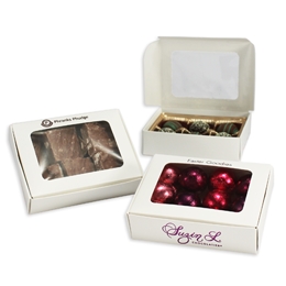 anDea Chocolate | 1/4 lb Die-cut Window Box (1071 series) - White ...