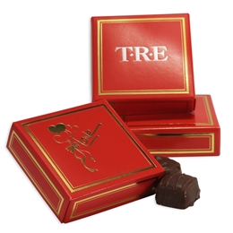 anDea Chocolate | 3 oz Sq Cover 1 Layer - Red with Gold Border - anDea ...