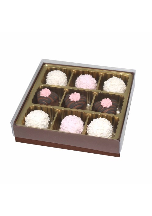 anDea Chocolate | 1 lb Deep Clear Vinyl Lid Candy Box - Square - anDea ...