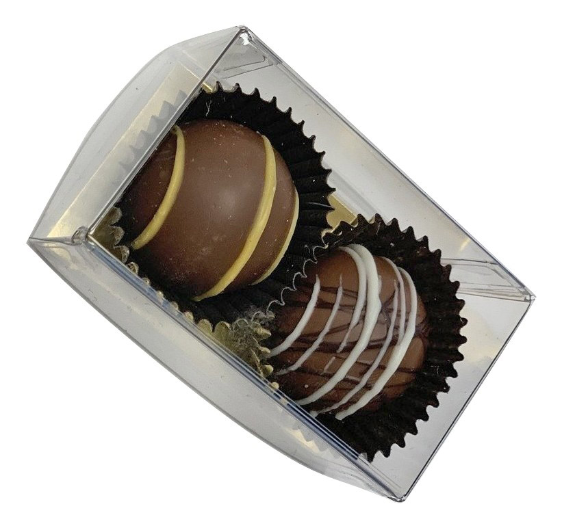 anDea Chocolate | Clear Boxes - 2 Chocolate Capacity - anDea Chocolate ...