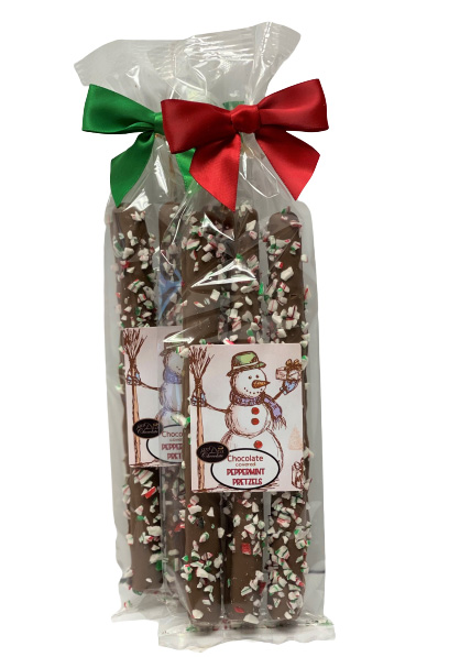 anDea Chocolate | Milk & White Covered Pretzels with Cherry Candy and ...