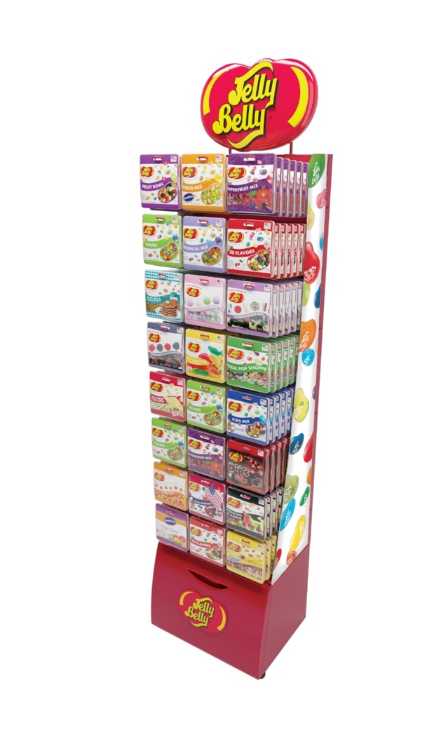 anDea Chocolate | Jelly Belly® All Peg Curve Display | JB88178-PEG